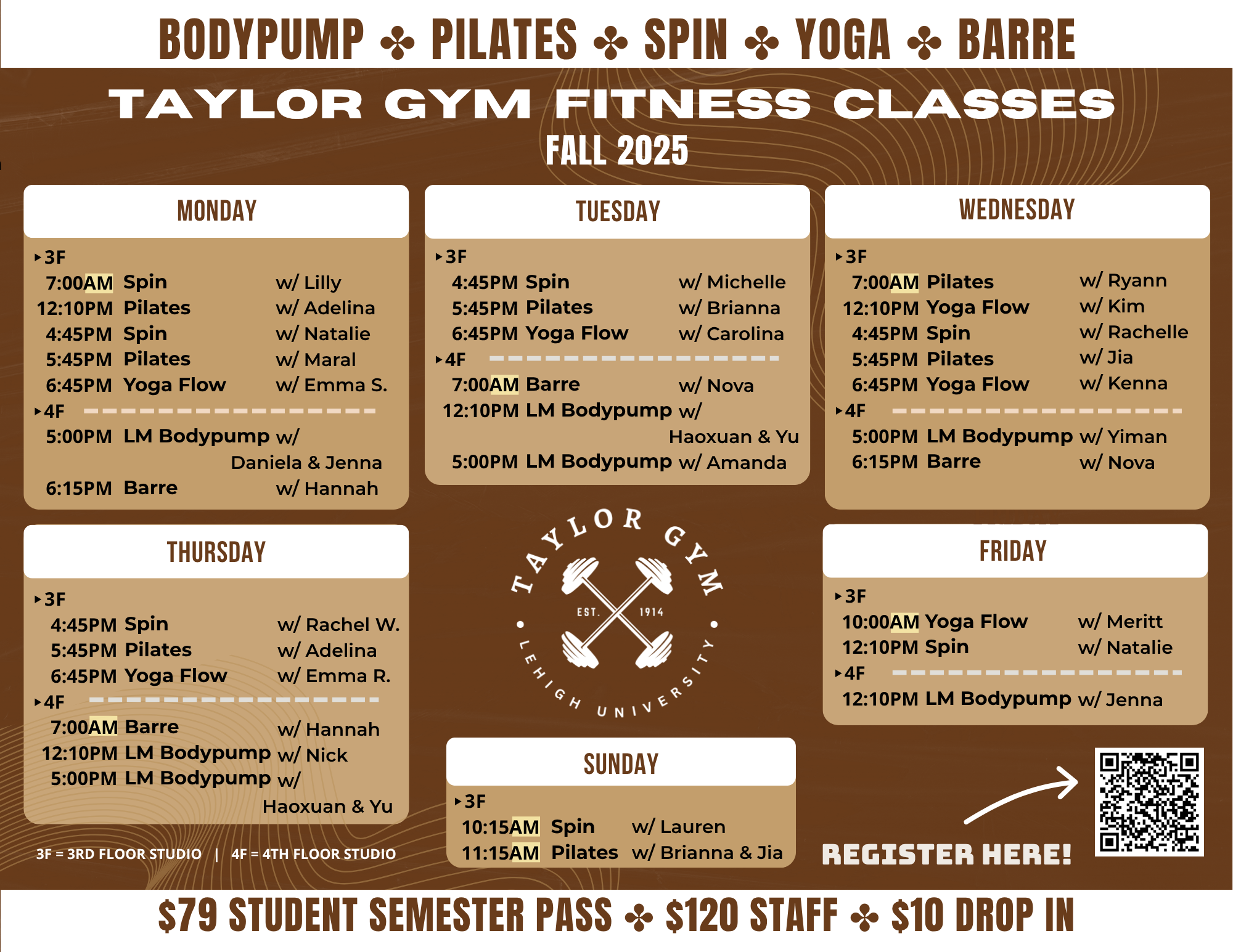 Group Fitness at Taylor Gym | The Spot